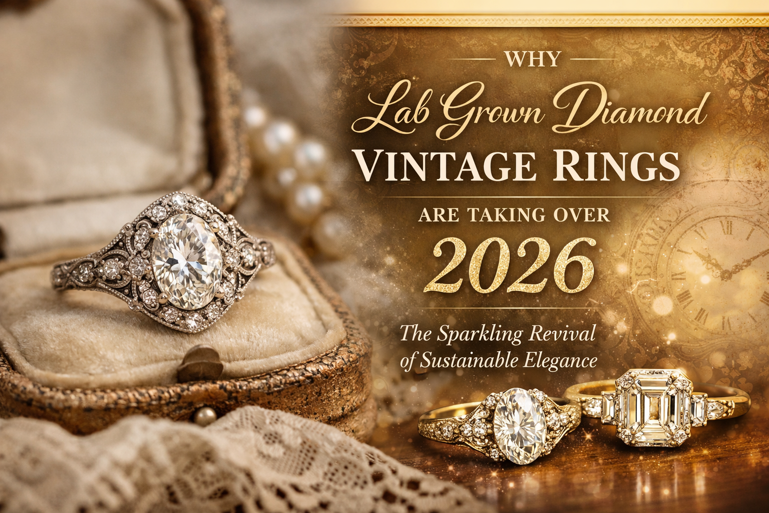 Why Lab Grown Diamond Vintage Rings Are Taking Over 2026